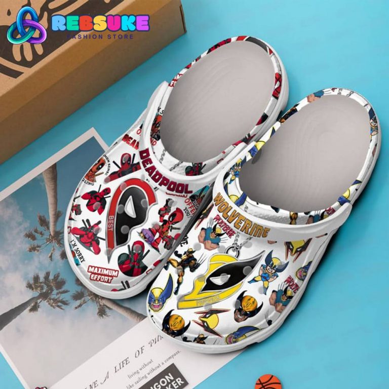 Deadpool And Wolverine 2024 Maximum Effort Crocs - Rebsuke
