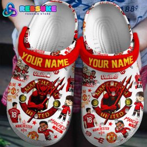 Manchester United The Red Devils Customized Crocs - Rebsuke