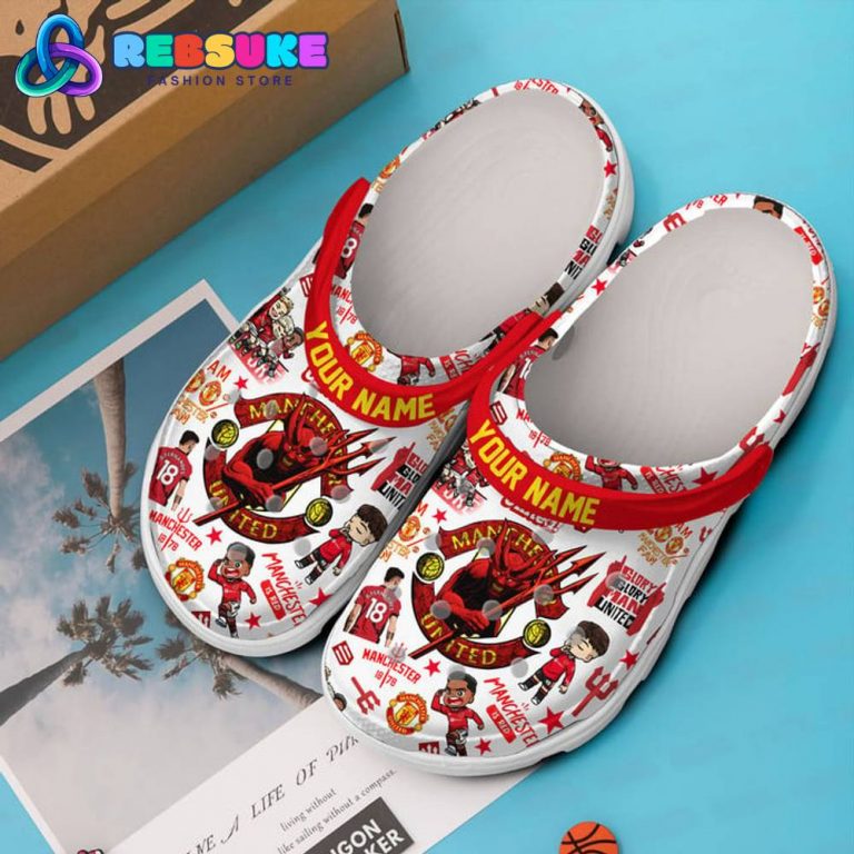 Manchester United The Red Devils Customized Crocs - Rebsuke