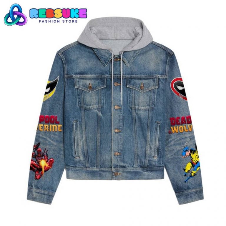 Deadpool And Wolverine New 2024 Hoodie Denim Jacket - Rebsuke