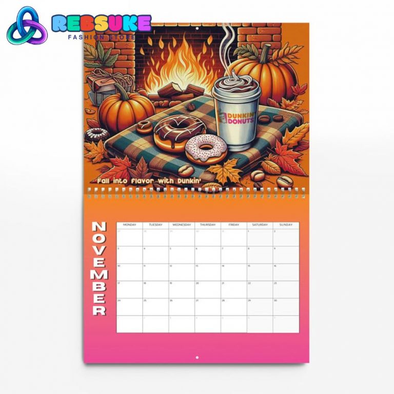 Dunkin' Donuts New Year 2025 Wall Hanging Calendar - Rebsuke