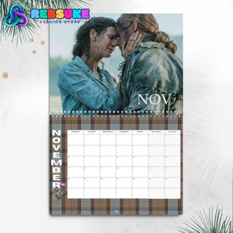 Outlander TV Series New Year 2025 Wall Hanging Calendar - Rebsuke