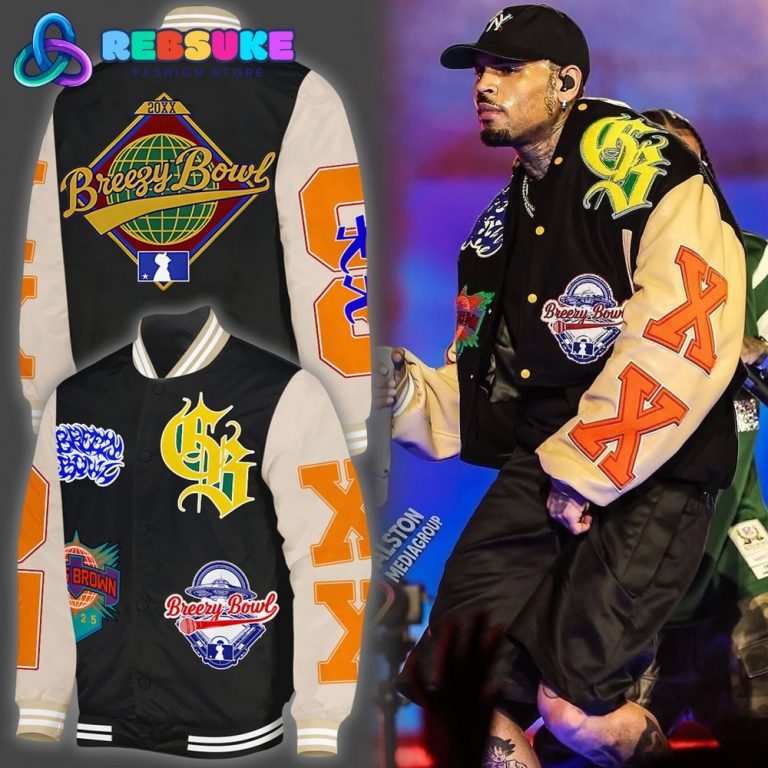 Chris Brown Breezy Bowl XX Tour MetLife Stadium Jacket - Rebsuke