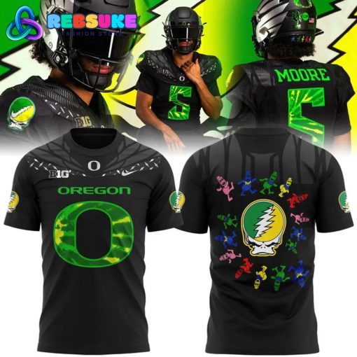 Oregon Ducks x Grateful Dead 2025 Collab Grateful Ducks Shirt - Rebsuke
