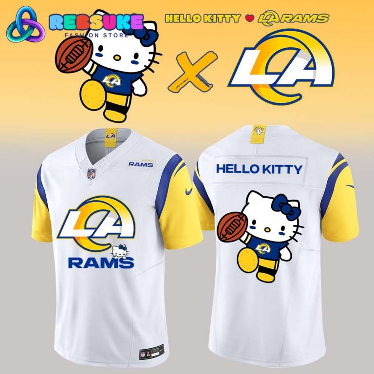 Los Angeles Rams x Hello Kitty 2025 Limited Edition Jersey - Rebsuke